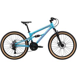 Bikestar Jugendfahrrad 21 Gang Shimano RD-TY21 Schaltwerk Kettenschaltung blau