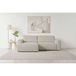 Home Affaire Schlafsofa &raquo;Noord Schlafecksofa, Breite 250 cm&laquo; Cord, Struktur, Webstoff, mit Wellenunterfederung, Massivholzrahmen 94% Polyester, 6% 