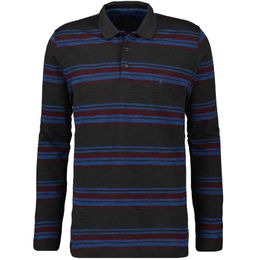 Ragman Poloshirt Schiefer M M Streifen-Poloshirt