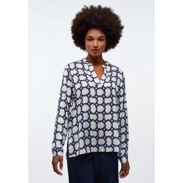 Eterna Longbluse &raquo;LOOSE FIT&laquo; blau 40 40 Steh-Kragen