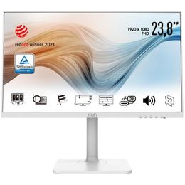 MSI LED-Monitor &raquo;Modern MD241PW&laquo; 60 cm/24 &prime;&prime; 1920 x 1080 px Full HD 5 Reaktionszeit 75 Hz 3 Jahre Herstellergarantie, h&ouml;henverstellbar, USB-C wei&szlig;...