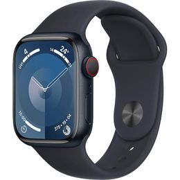 Apple Smartwatch »Watch Series 9 Aluminium« (4, 1 cm / 1, 61 ′′) Watch OS 10 Mitternacht