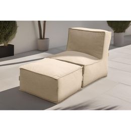 DOMO collection Sofaelement »Fiu: einfach aufblasbar, für Camping, Garten, Terrasse, Balkon« wetterfester Outdoor Sessel 75/115/73 cm, klein...