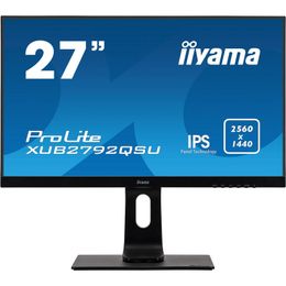 iiyama LCD-Monitor &raquo;XUB2792QSU-B1 C&laquo; 68, 5 cm/27 &prime;&prime; 2560 x 1440 px 5 Reaktionszeit 70 Hz schwarz neig-/schwenk-/dreh-/h&ouml;henverstellbar, VESA...