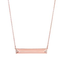 Buckley London Kette mit Anh&auml;nger &raquo;Messing vergoldet&laquo; rot 40,5+5,0cm Hochglanzpolierte Oberfl&auml;che