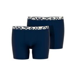 Tom Tailor Boxershorts »Kentucky« 2er-Pack, bequem, eng, elastisch, Baumwollmix, Logobund blau-dunkel-uni 8 (XXL) 8 (XXL) Herren Unterhose von Tom...
