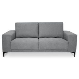 OTTO home 2-Sitzer &raquo;Xander&laquo; Breite 164 cm, Webstoff, Soft-Touch Chenille, schwarze Metallf&uuml;&szlig;e grau 90% PES, 10% NY
