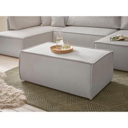 OTTO home Hocker &raquo;FINNLEY, Polsterhocker in Boucl&eacute;, Struktur fein u. Mega Cord verf&uuml;gbar&laquo; passend zur Polster-Serie Finnley silber Bezugstoff aus 90% 
