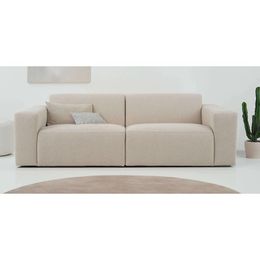 OTTO home 3-Sitzer &raquo;Koa, 228 cm, Modulsofa in Cord, Chenille, Struktur, Webstoff&laquo; Designsofa, weicher Lounge-Sitzkomfort, Welleunterfederung, 