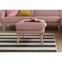 OTTO HOME Hocker &raquo;Bille&laquo; mit Eiche-Beinen, Design by Morten Georgsen ros&eacute;