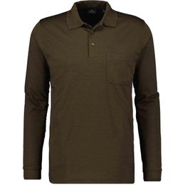 Ragman Poloshirt Dunkles Khaki-803 L L Baumwollmischung