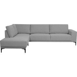 OTTO home Ecksofa &raquo;Xander, L-Form,&laquo; Breite 289 cm, Webstoff, Soft-Touch Chenille, schwarze Metallf&uuml;&szlig;e grau 68% polypropylene, 32% polyester