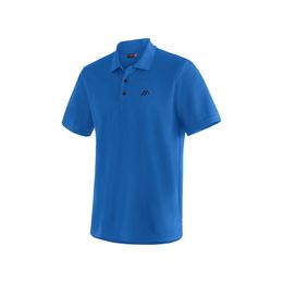 Maier Sports Funktionsshirt »Ulrich« Herren Poloshirt, kurzarm Freizeit-Shirt mit Hemdkragen, Reg. Fit royalblau M M Bequemes Poloshirt mit...