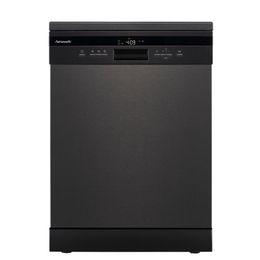Hanseatic Standgeschirrsp&uuml;ler &raquo;HF6B14B35E&laquo; 14 tlg. Ma&szlig;gedecke schwarz Automatische T&uuml;r&ouml;ffnung