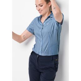 Jack Wolfskin Hemdbluse »KEPLER SHIRT WOMEN« dunkelblau;kariert XS (34) XS (34) Bluse für Reisen und Alltag
