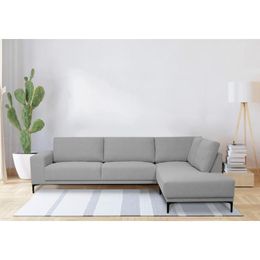 OTTO home Ecksofa &raquo;Xander, L-Form,&laquo; Breite 289 cm, Webstoff, Soft-Touch Chenille, schwarze Metallf&uuml;&szlig;e grau 68% polypropylene, 32% polyester