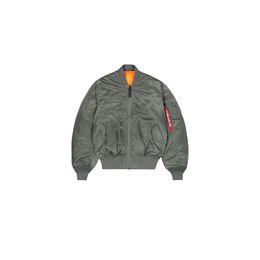Alpha Industries Bomberjacke »Men - Bomber Jackets MA-1 Heritage« vintage green L L Flight Nylon Stoff