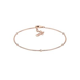 Elli Armband &raquo;Basic Kristalle ROS&Eacute;GOLD&laquo; Rosegold 16 cm Armband aus 925 Sterling Silber, ros&eacute;-vergoldet