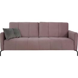 Home Affaire 3-Sitzer &raquo;Xeen&laquo; mit feiner Steppung und Keder rosa 100% Polyester