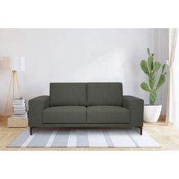 OTTO home 2-Sitzer &raquo;Xander&laquo; Breite 164 cm, Webstoff, Soft-Touch Chenille, schwarze Metallf&uuml;&szlig;e gr&uuml;n 68% polypropylene, 32% polyester