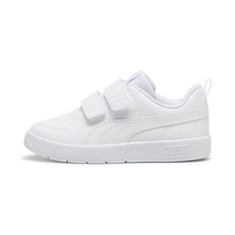 Puma Sneaker 'Courtflex V3' Jungen Gr&ouml;&szlig;e 31.5 wei&szlig;