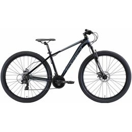 Bikestar Mountainbike 21 Gang Shimano RD-TY300 Schaltwerk Kettenschaltung f&uuml;r Damen und Herren, Kettenschaltung blau Mountainbike