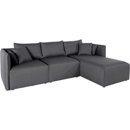 OTTO home Ecksofa &raquo;N&ouml;re L-Form&laquo; 3 Teile, in vielen Bezugsqualit&auml;ten und Farben. Modulteile s. "N&ouml;re" grau Samtoptik (100% Polyester);Struktur (100% 