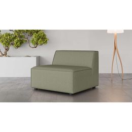 OTTO home Sessel &raquo;Bequemer Sessel Cavan, Ma&szlig;e B/T/H: 90/90/72 cm&laquo; ohne Armlehne, mit Wellenunterfederung, auch in Boucl&eacute; gr&uuml;n 100% Polyester