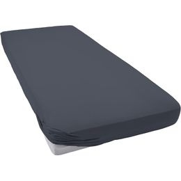 Tom Tailor HOME Spannbettlaken &raquo;Jersey&laquo; gro&szlig;e Farbauswahl anthrazit Obermaterial: 100% Baumwolle B/L: 200 cm