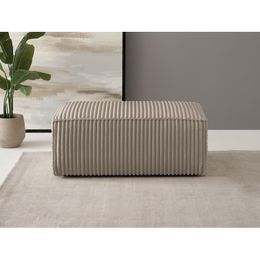 OTTO home Hocker &raquo;FINNLEY, Polsterhocker in Boucl&eacute;, Struktur fein u. Mega Cord verf&uuml;gbar&laquo; passend zur Polster-Serie Finnley grau Bezugstoff 100% PES !