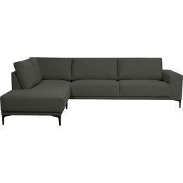 OTTO home Ecksofa &raquo;Xander, L-Form,&laquo; Breite 289 cm, Webstoff, Soft-Touch Chenille, schwarze Metallf&uuml;&szlig;e gr&uuml;n 68% polypropylene, 32% polyester