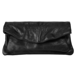 Samantha Look Abendtasche echt Leder, Made in Italy schwarz