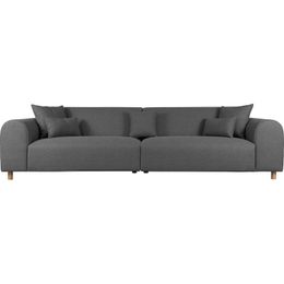 Home Affaire Big-Sofa &raquo;Svennis&laquo; in 2 Bezugsqualit&auml;ten, B/T/H: 314/98/83 cm grau Struktur (100% Polyester);Filzoptik (100% Polyester)