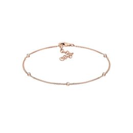 Elli Armband &raquo;Basic Kristalle ROS&Eacute;GOLD&laquo; Rosegold 19cm Armband aus 925 Sterling Silber, ros&eacute;-vergoldet