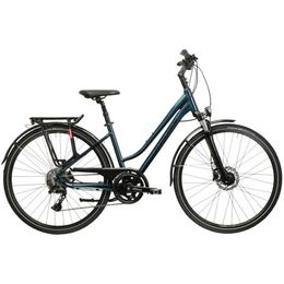 KROSS Trekkingrad »Trekkingrad Trans 7.0 blau 20 Gänge« 20 Gang Shimano CUES U6020 Schaltwerk Kettenschaltung blau+schwarz