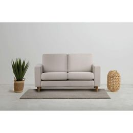 OTTO home 2-Sitzer &raquo;Tvinno&laquo; im skandinavischen Stil, mit Massivholzf&uuml;&szlig;en, Breite 155 cm beige 100% polyester