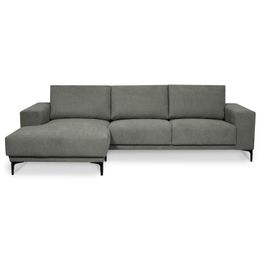OTTO home Ecksofa &raquo;Xander, L-Form,&laquo; Breite 280 cm, Soft-Touch Chenille, schwarze Metallf&uuml;&szlig;e gr&uuml;n 90% PES, 10% NY