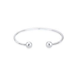 Elli Armreif »Armband Kugel Ball Geo Bangle Basic 925 Sterling Silber« Silber 16 cm Elegantes Armband aus 925er Sterling Silber
