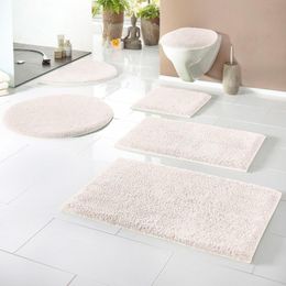my home Badematte &raquo;Maren, Badvorleger, Badezimmer Teppich&laquo; H&ouml;he 15 mm rutschhemmend beschichtet fu&szlig;bodenheizungsgeeignet Bio-Baumwolle, Badteppich,...