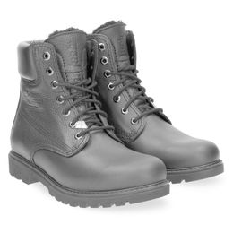 Panama Jack Damen Winterboots , Winterstiefelette, Schn&uuml;rstiefelette, Outdoorschuh mit Ziern&auml;hten schwarz 46