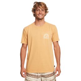 Quiksilver T-Shirt »Earthy Type« Mustard XL XL Umweltfreundliches Material:...