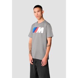 BMW T-Shirt mit M Logo Puff-Druck auf der Brust mid grey melange M M T-Shirt von BMW Lifestyle