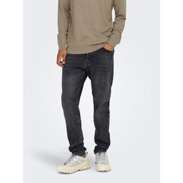 Only & Sons Only & Sons Herren ONLY & SONS Relax-fit-Jeans &raquo;ONSYOKE TAPERED WB 7850 DOT DNM NOOS&laquo; schwarz 36, L&auml;nge 32