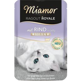 22x100g Miamor Ragout Royale Kitten Rind in Jelly