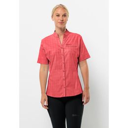 Jack Wolfskin Kurzarmbluse »NORBO S/S SHIRT W« vibrant-red-check L (42/44) L (42/44) Leichtes und atmungsaktives Shirt