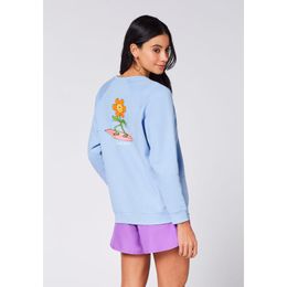 Chiemsee Sweatshirt Brunnera Blue S (36) S (36) Chiemsee Damen-Sweater im fröhlichen Surf-Design