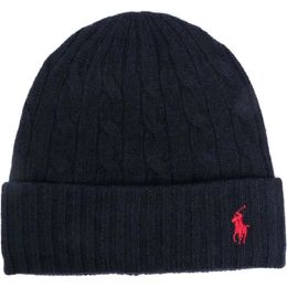 Polo Ralph Lauren Caps & M&uuml;tzen - Ribbed Cable Knit Hat In Wool-Cashmere Blend - Gr. ONE SIZE - in Bunt - f&uuml;r Damen