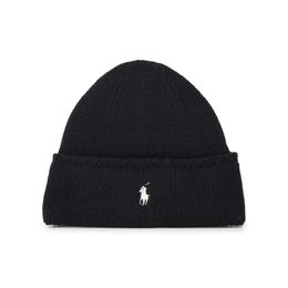 Polo Ralph Lauren Caps & M&uuml;tzen - Beanie mit Logo - Gr. ONE SIZE - in Schwarz - f&uuml;r Damen