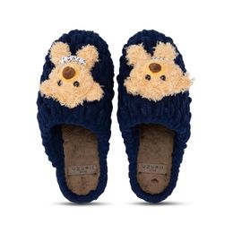 Uzurii Slipper & Pantoletten - Pantoffeln Pantoffel Boo Boo - Gr. 45 (EU) - in Blau - f&uuml;r Damen