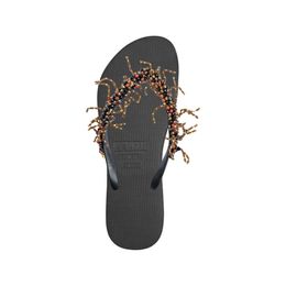 Uzurii Slipper & Pantoletten - Zehentrenner Bahia Salmon - Gr. 35,5 (EU) - in Schwarz - f&uuml;r Damen